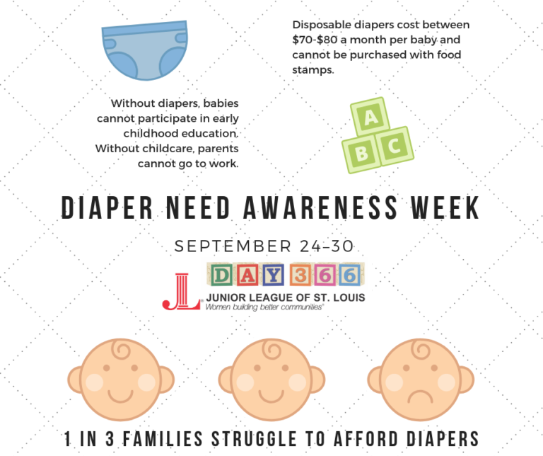 Diaper Need Awareness Week – Sept. 24-30 – Junior League of St Louis